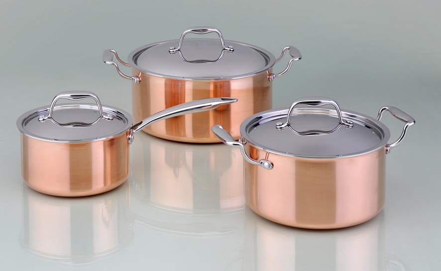 high quality triply copper set