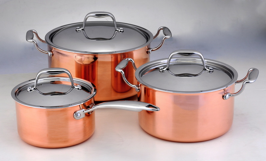 high quality triply copper set